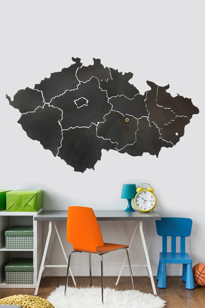 VYLEN Mapa ČR nástěnka Barva: 11 Tmavě žlutá