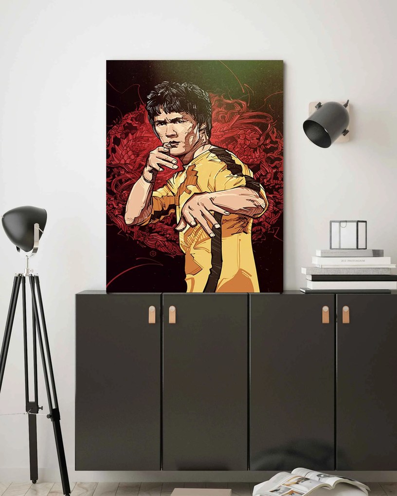 Gario Obraz na plátně Herec Bruce Lee - Nikita Abakumov Rozměry: 40 x 60 cm