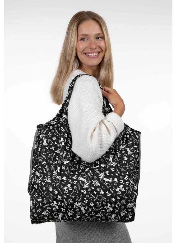 Nákupní taška Moomin Garden black 30L, Lasessor Finsko