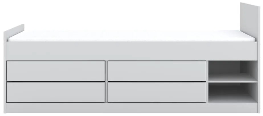 Dětská jednolůžková postel LEON s úložným prostorem 90x200 Zvolte matraci: Pěnová matrace