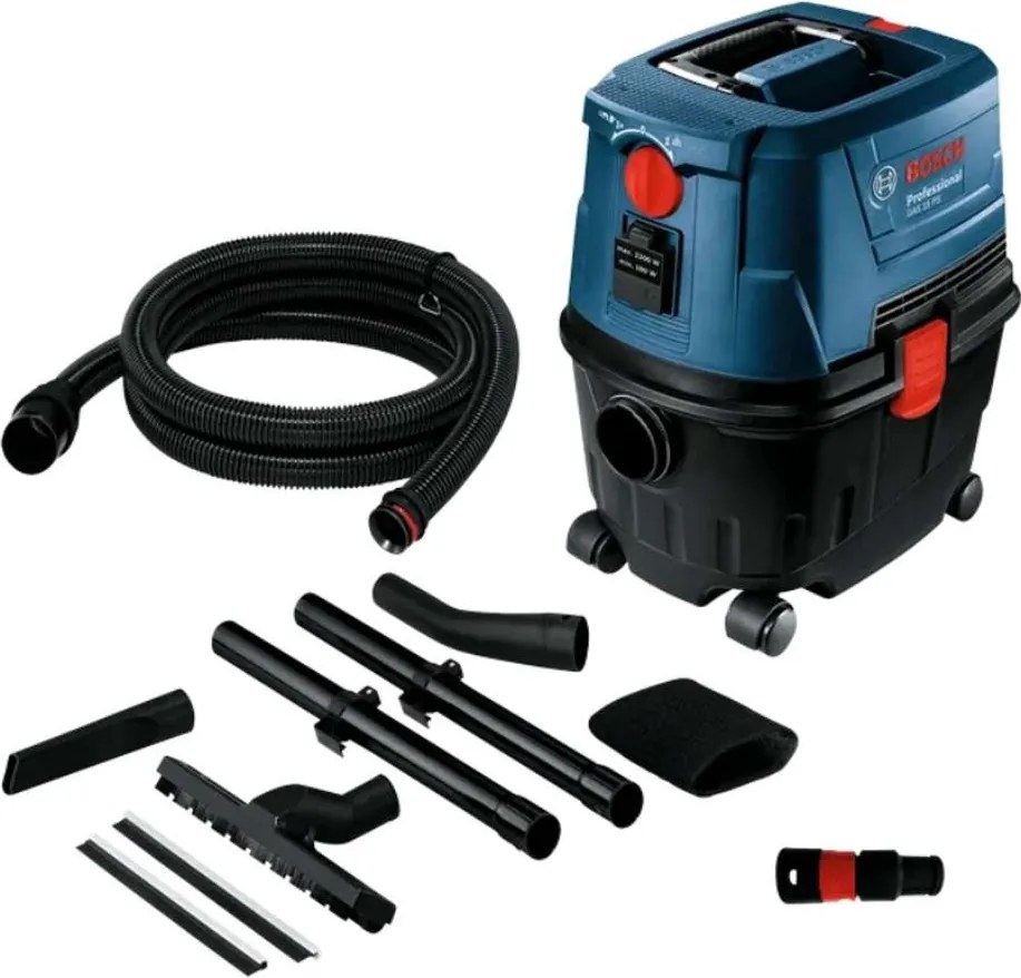 Bosch - Průmyslový vysavač 1100 W, objem 15 l 06019E5100