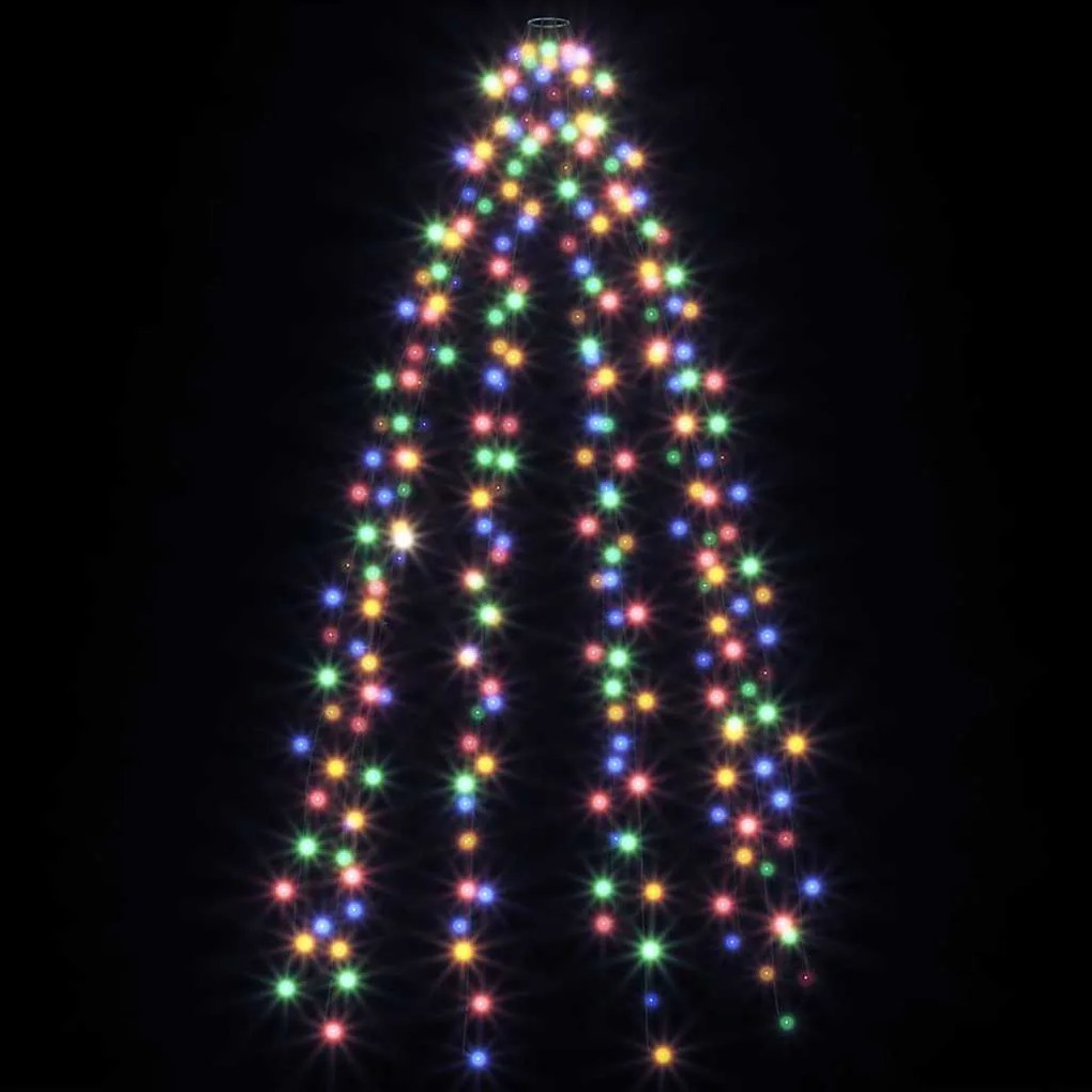 Světelná síť na vánoční stromek 250 barevných LED diod 250 cm 328887