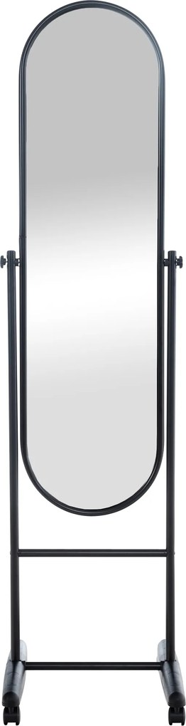 Stojací zrcadlo Nane Oval – černá