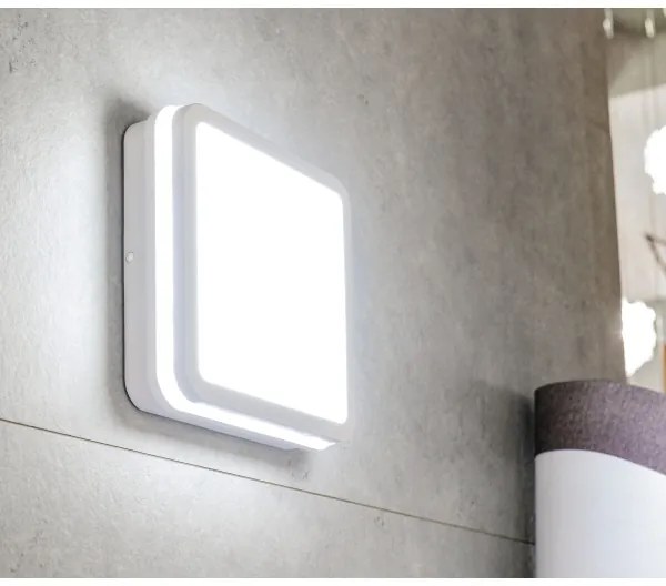 Kanlux 38775 - LED Venk. sv. se senz. BENO 12/18W/230V 3000/3500/4000K IP65 bílá