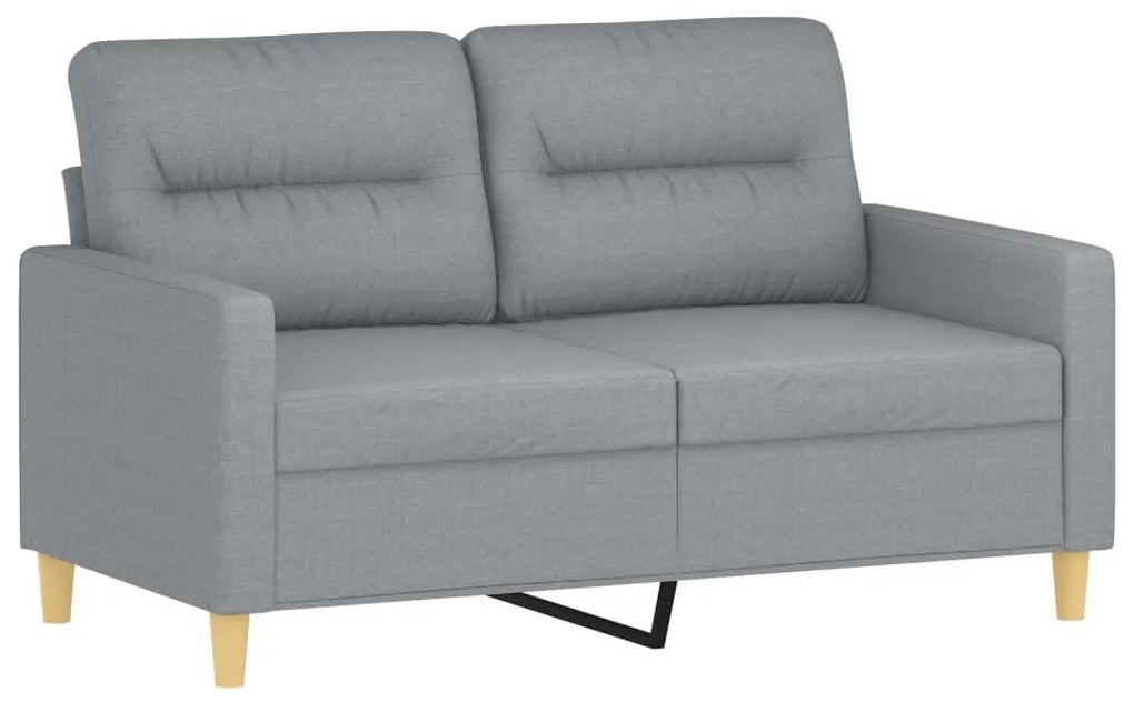 3Dílná Sedací Souprava S Polštáři Textil - Taupe / s poduškami