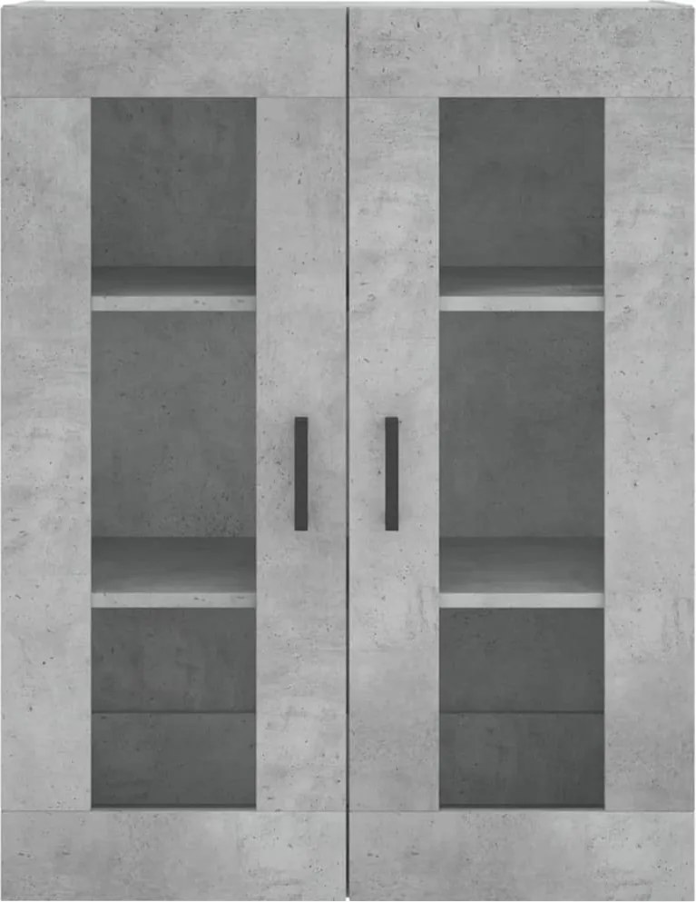 Skříň highboard betonově šedá 69,5x34x180 cm kompozitní dřevo 3198405