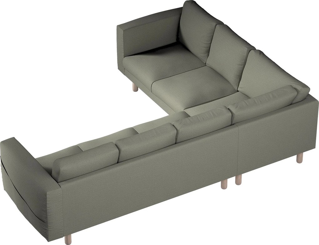 Potah na pohovku IKEA Norsborg rohová 5-místná barva šedá látka pletený vzor