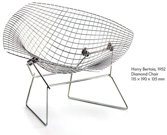 Vitra designové miniatury Diamond Chair