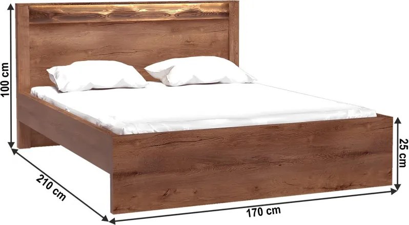 Postel 160x200, jasan světlý, INFINITY I-19 Kondela 0000149934
