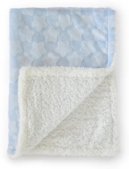 Modrá dětská deka Naf Naf Estrellas, 110 x 140 cm