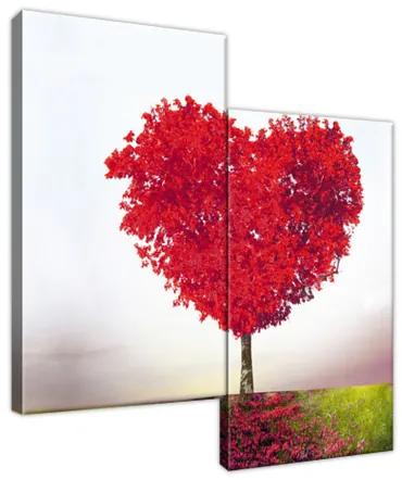 Tištěný obraz Červený strom lásky 60x60cm 2561A_2A