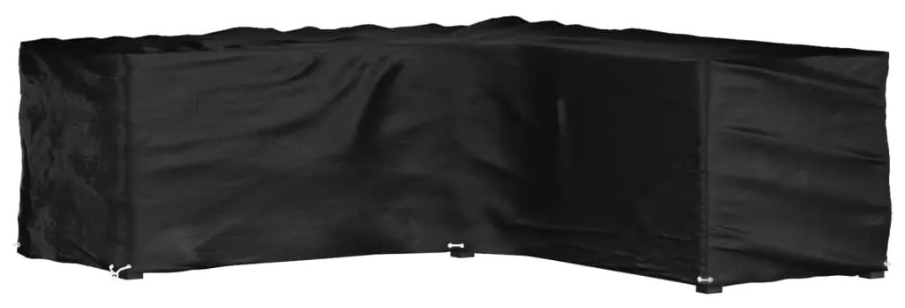 Plachta na zahradní nábytek tvar L 16 oček 285 x 285 x 90 cm 319320