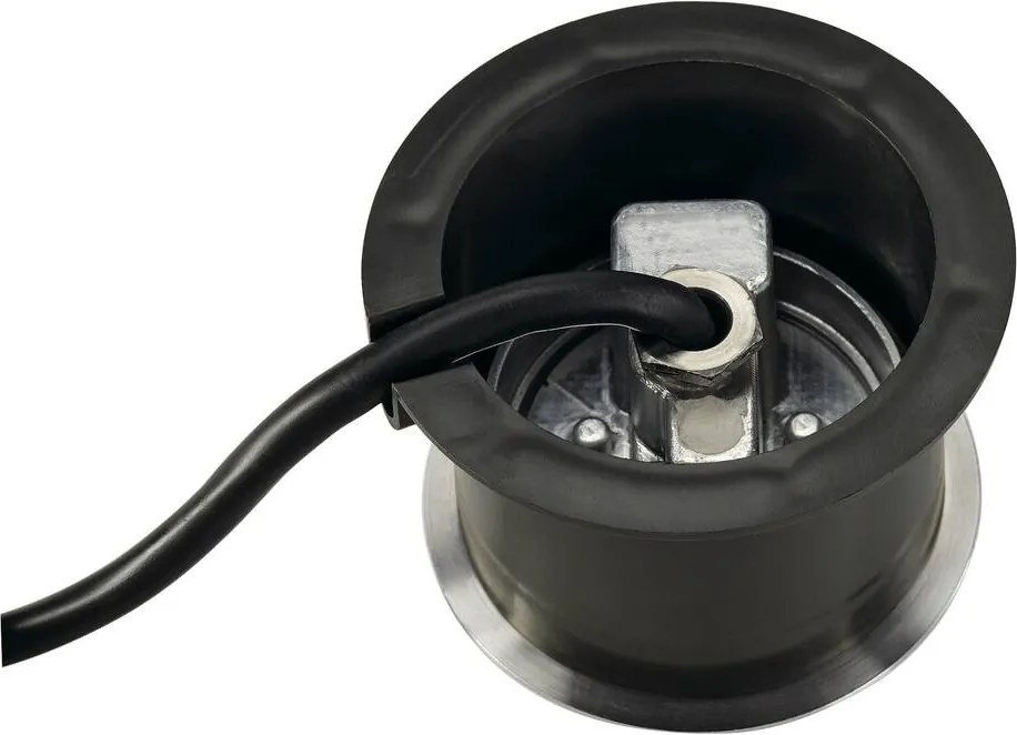 LA 228412 DASAR FLAT LED 230V česaná ocel 230V LED 4.3W IP67 3000K - BIG WHITE (SLV)