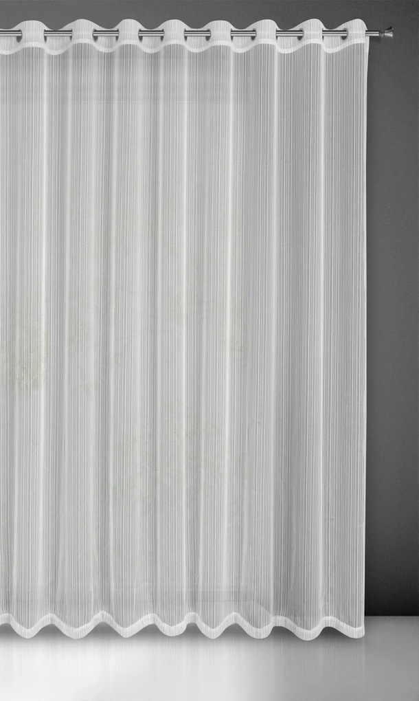 ZÁCLONA NA KROUŽCÍCH NOELIA 300 CM X 250 CM CM BÍLÁ