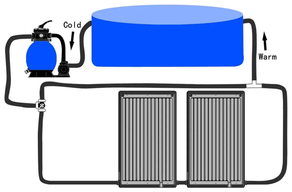 Solární ohřev bazénu zaoblené panely 2 ks 72,5 x 46 cm - Default Title