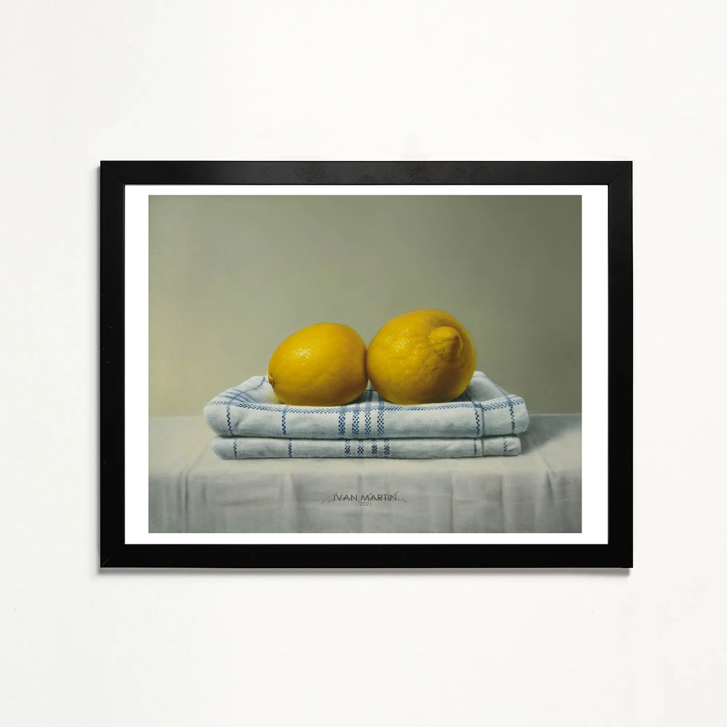 Ivan Martin | Citrony Rám: Černý, Velikost: 20 x 30 cm
