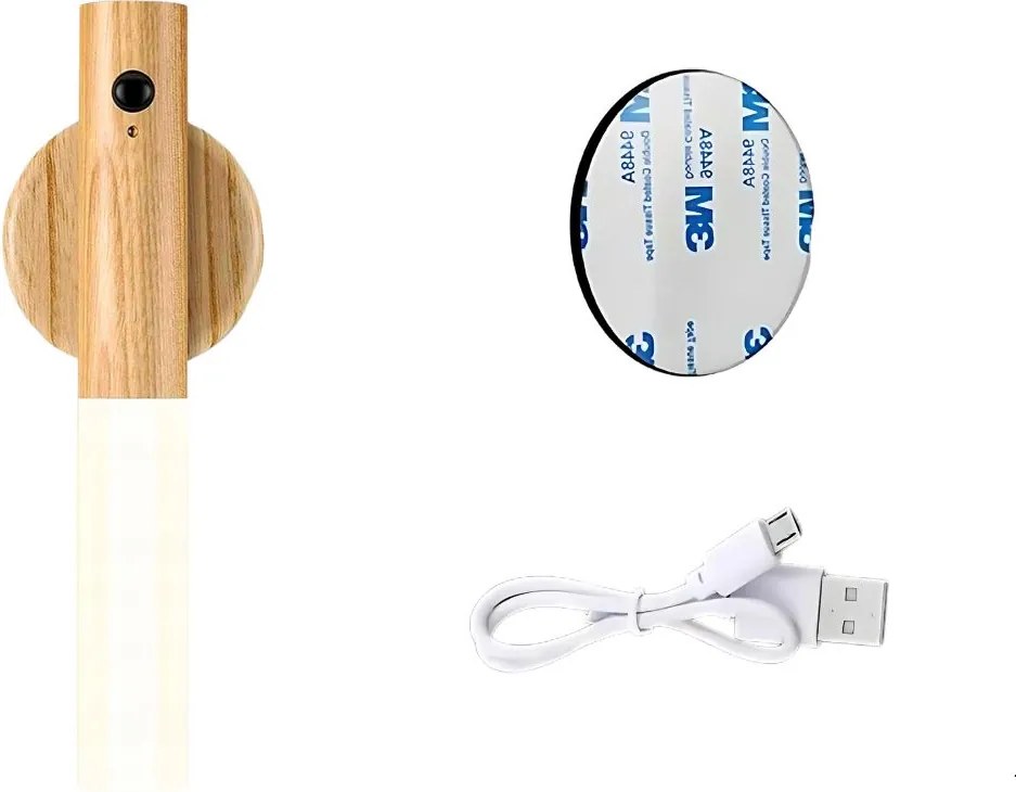 Verk Group Led svítidlo teplé nástěnné svítidlo s detektorem pohybu nástěnný magnet