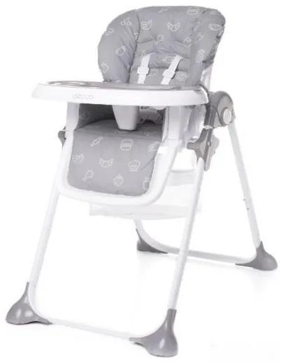 4Baby dětská jídelní židlička DECCO Grey, šedá