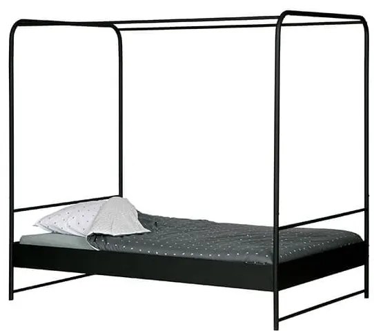 Postel bunk 120 x 200 cm černá MUZZA