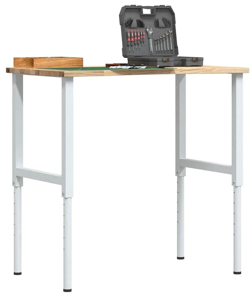 Pracovní stůl 100 x 60 x (71,5–98) cm masivní dubové dřevo 3309717