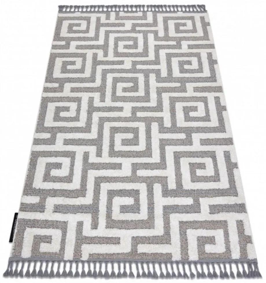 Kusový koberec Labyrint šedý 140x190cm