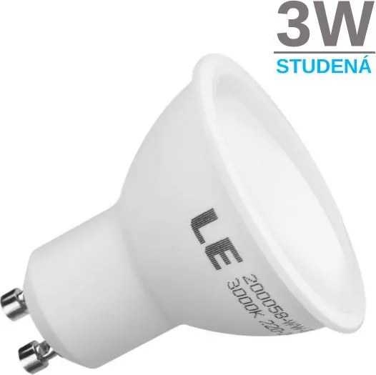 LED21 LED žárovka 3W 5xSMD2835 GU10 280lm STUDENÁ