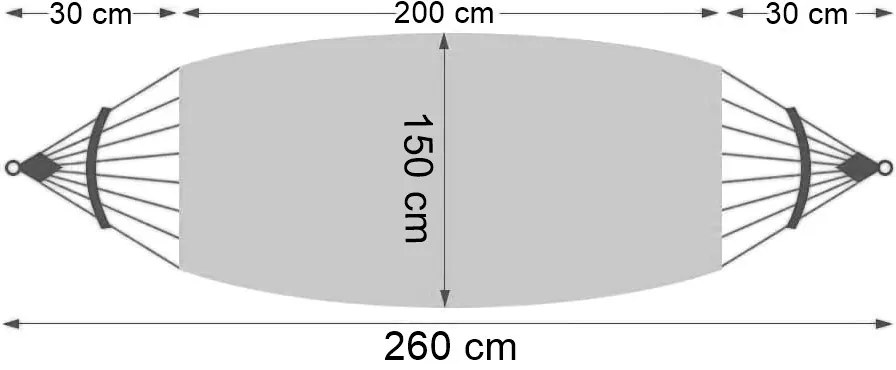 Houpací síť EDEN pro 2 osoby zeleno-modrá