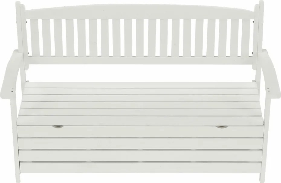 Zahradní lavička, bílá, 150cm, AMULA