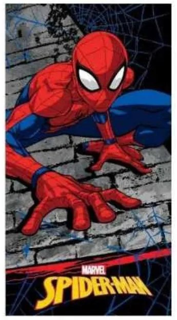 Setino - Dětská bavlněná osuška Spiderman - MARVEL / 70 x 140 cm / 100% bavlna