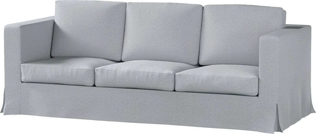 Potah na pohovku IKEA Karlanda 3-místná nerozkládací, dlouhý barva šedá látka pletený vzor