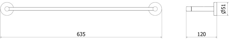 Mexen příslušenství, REMO držák na ručníky, 2-dílný, zlatá, 7050725-50