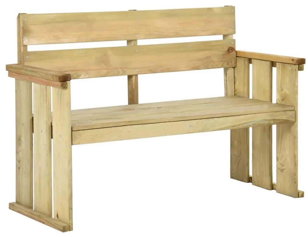 Zahradní lavice 121 cm impregnované borové dřevo 318407