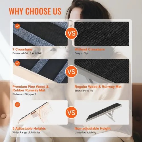 rampa pro psy, skládací rampa pro zvířata do postele – ZSJJ001