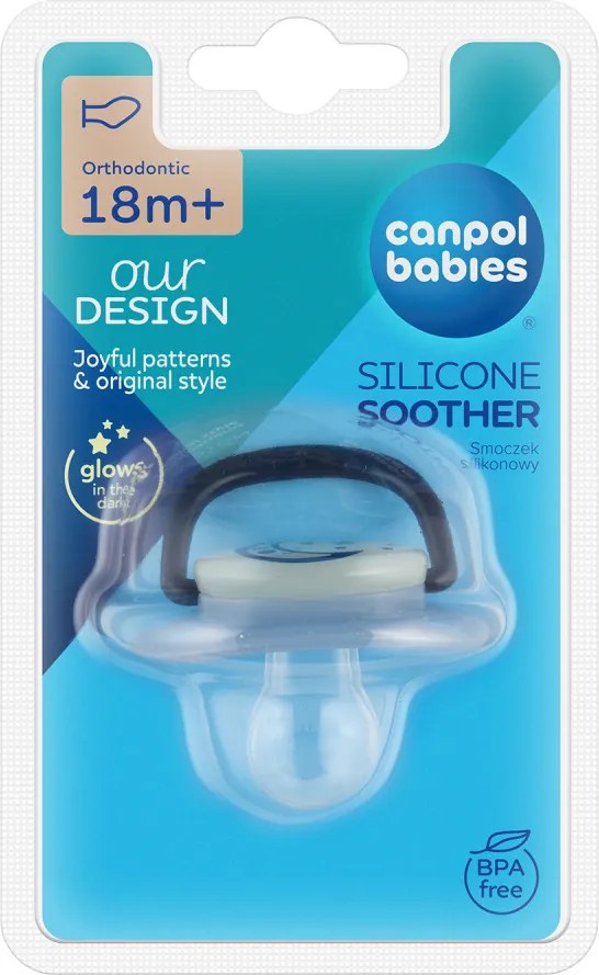 Canpol babies Dudlík svítící silikonový anatomický NIGHT DREAMS 18m+ 1ks