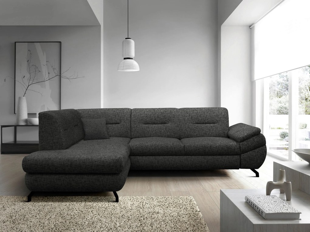 XXXLutz ROHOVÁ SEDAČKA, textil, tmavě šedá MID.YOU - Sedací soupravy - 001574006909