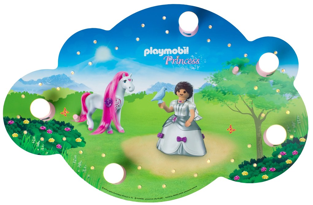 Elobra Playmobil Princezny 137239 dětské nástěnné světlo