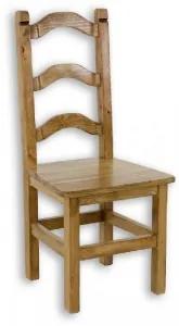 Jídelní židle z masivu 01 - výběr moření, 01Moření K16 - antická bílá