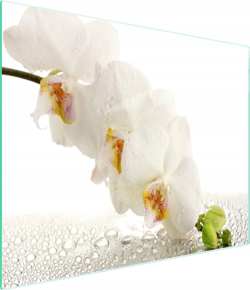 Skleněná Krájecí Deska 52x30 Orchidej Tvrzené Sklo