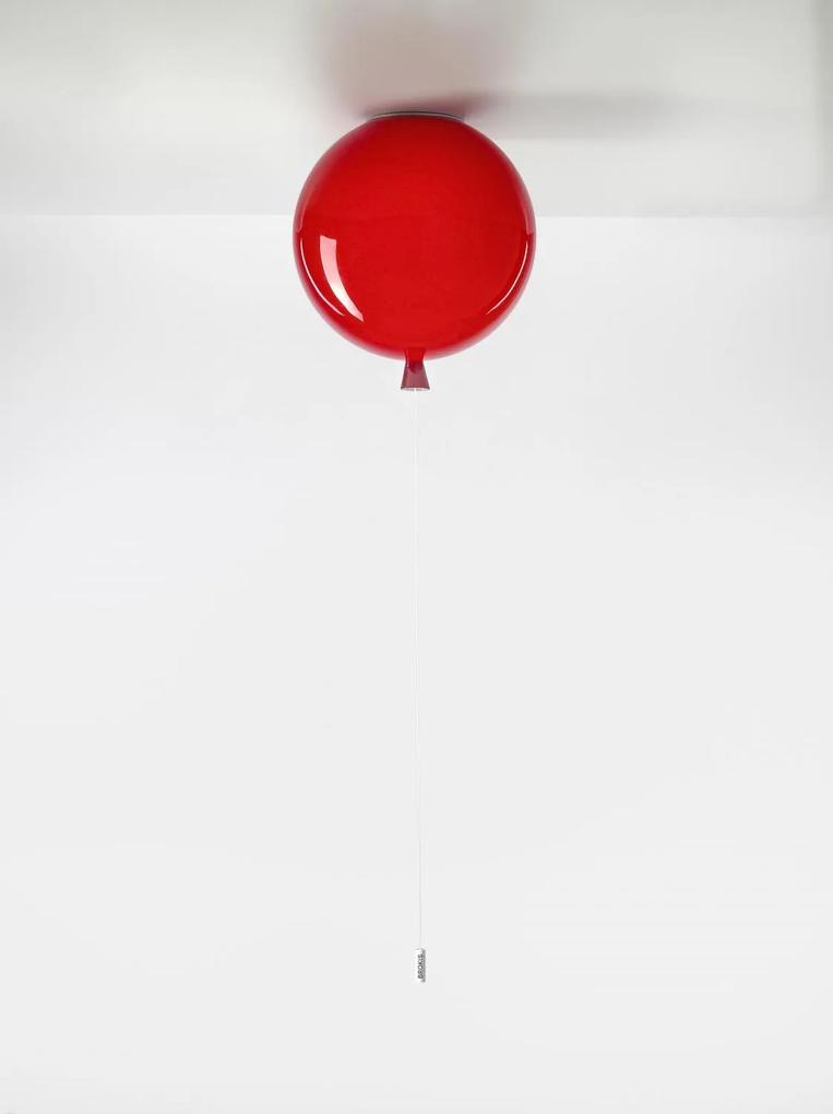 Brokis PC877 Memory, stropní svítící balonek z červeného skla, 1x15W, prům. 30cm