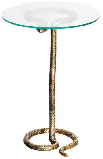 Odkládací stolek Wildlife Snake 60cm starožitná měď/ 43513