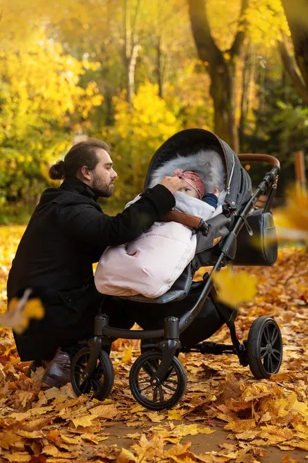 Sensillo Fusak do kočárku zimní INDIANA 100 x 50 cm Barva: Bílá