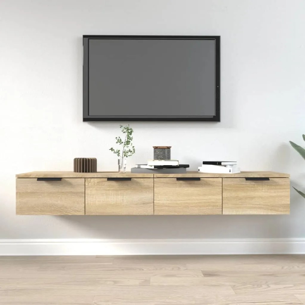 Nástěnné skříňky 2 ks dub sonoma 68x30x20 cm kompozitní dřevo 3115894
