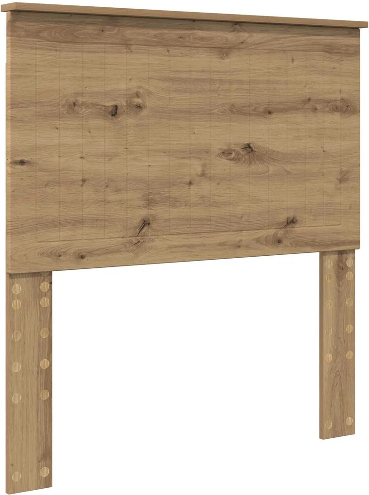 Rám postele s čelo Artisanový dub 90 x 200 cm Kompozitní dřevo 3411358