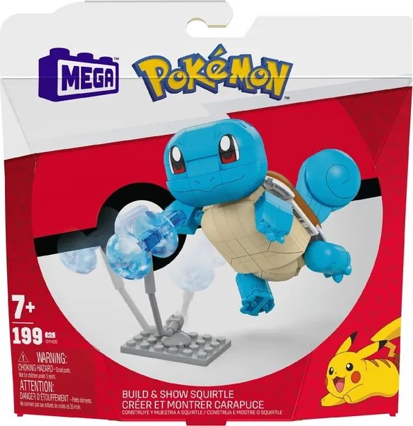 Mattel Pokémon Squirtle Mega Construx 10 cm Vícebarevná