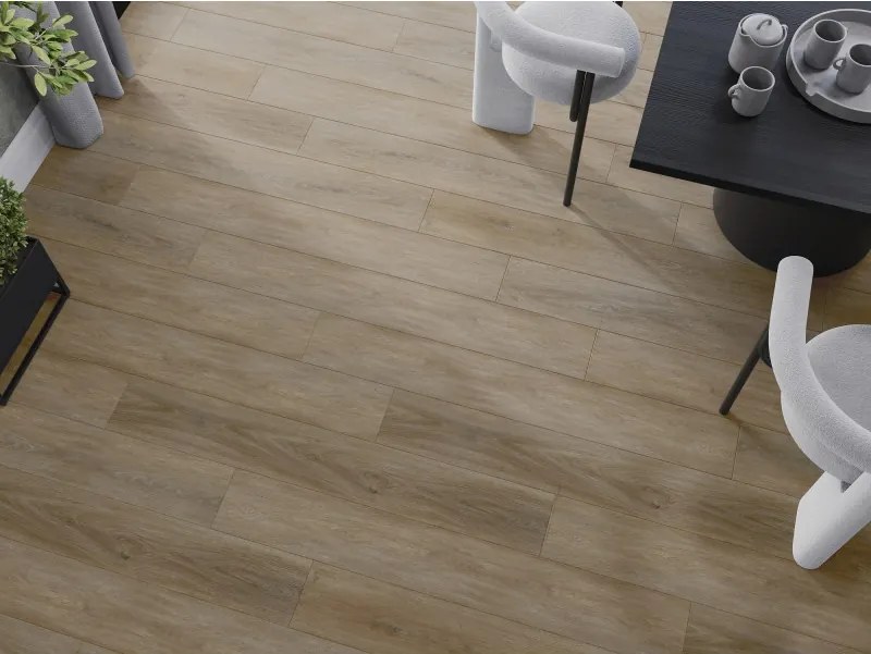 Mexen Palermo vzorek SPC vinylových panelů 6,5 mm, podložka IXPE 1,5 mm, 4 V-drážka, Dub - F1025-S