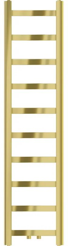 Mexen, koupelnový radiátor Mexen Bolt 1200 x 300 mm, 189 W, zlatý - W126-1200-300-00-50