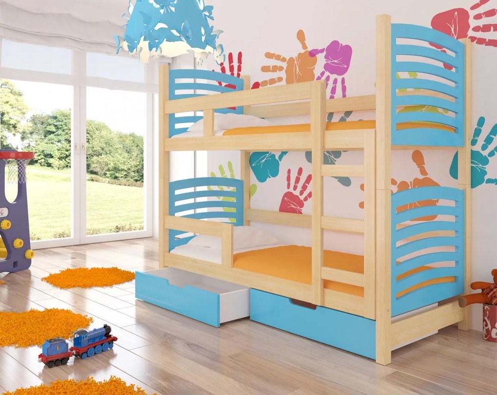 Dětská patrová postel s úložným prostorem Abby 01