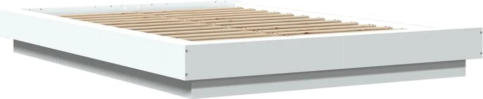 Rám postele bílý 120 x 200 cm kompozitní dřevo 3281196