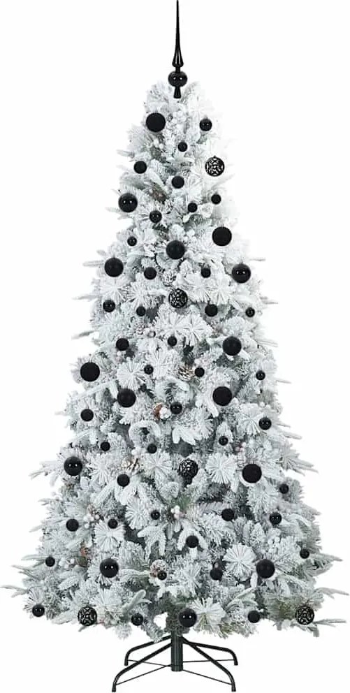 Umělý Skládací Vánoční Strom s stojanem Bílá 210 cm PE a PVC 3397498