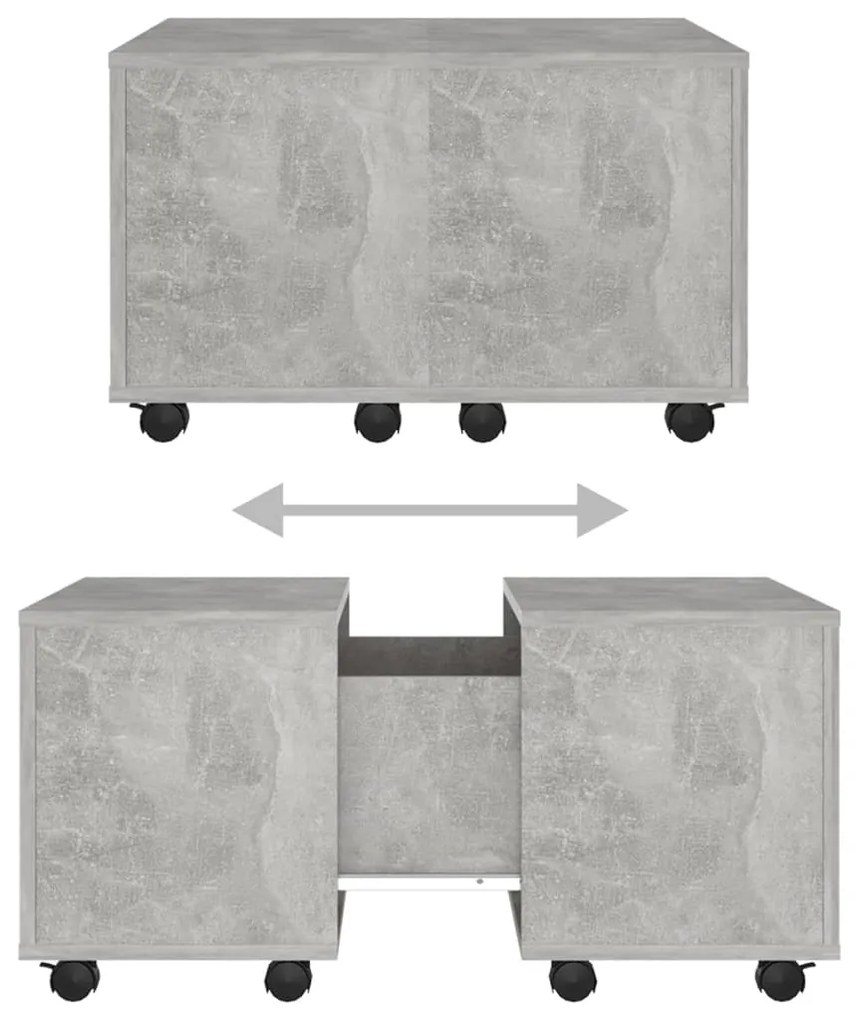 vidaXL Marketos Konferenční stolek betonově šedý 60x60x38 cm kompozitní dřevo
